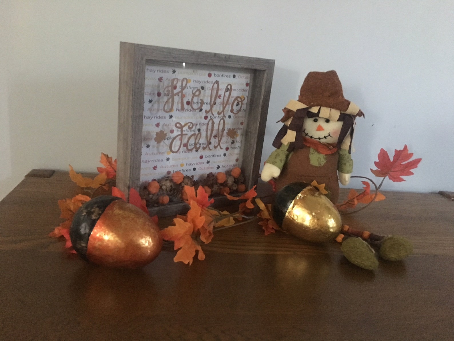 Hello Fall Shadow Box, Fall Decor, Home Decor, Holiday, Fall Decor ...