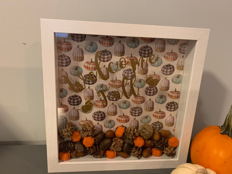 Welcome Fall Shadow Box, Fall Decor, Home Decor, Holiday, Fall Decor ...