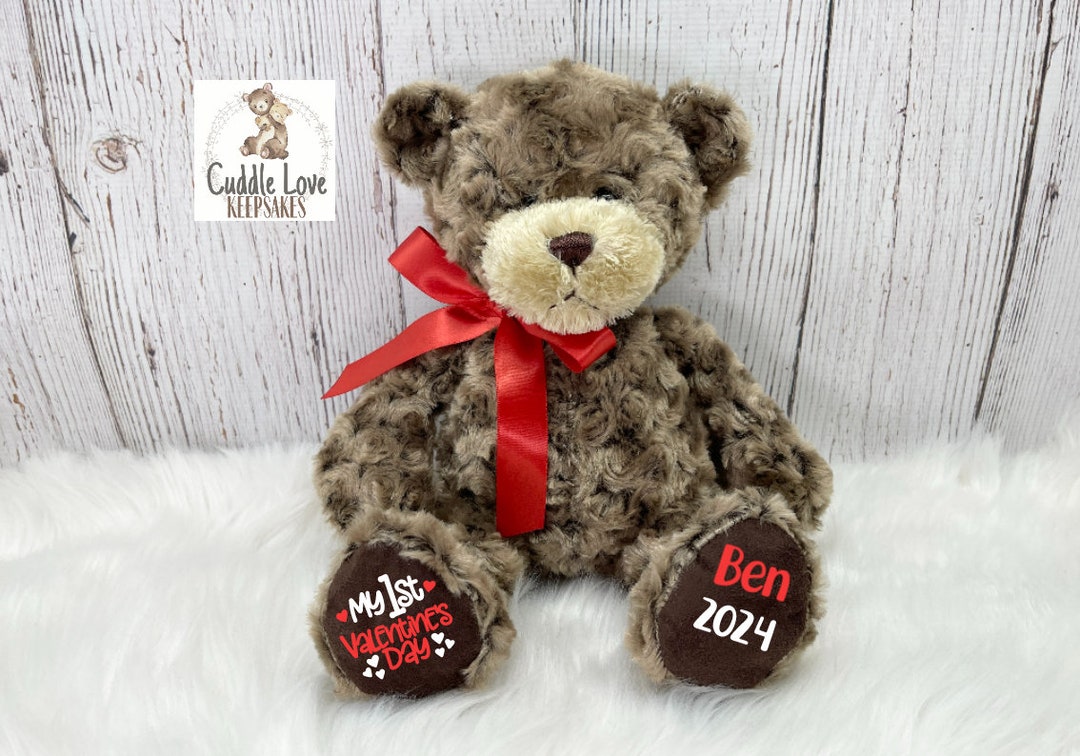 Valentine's Day Teddy Bear 2024, My 1st Valentine's Day Personalized ...