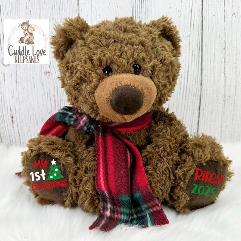 Bear Baby 1st Christmas - Etsy