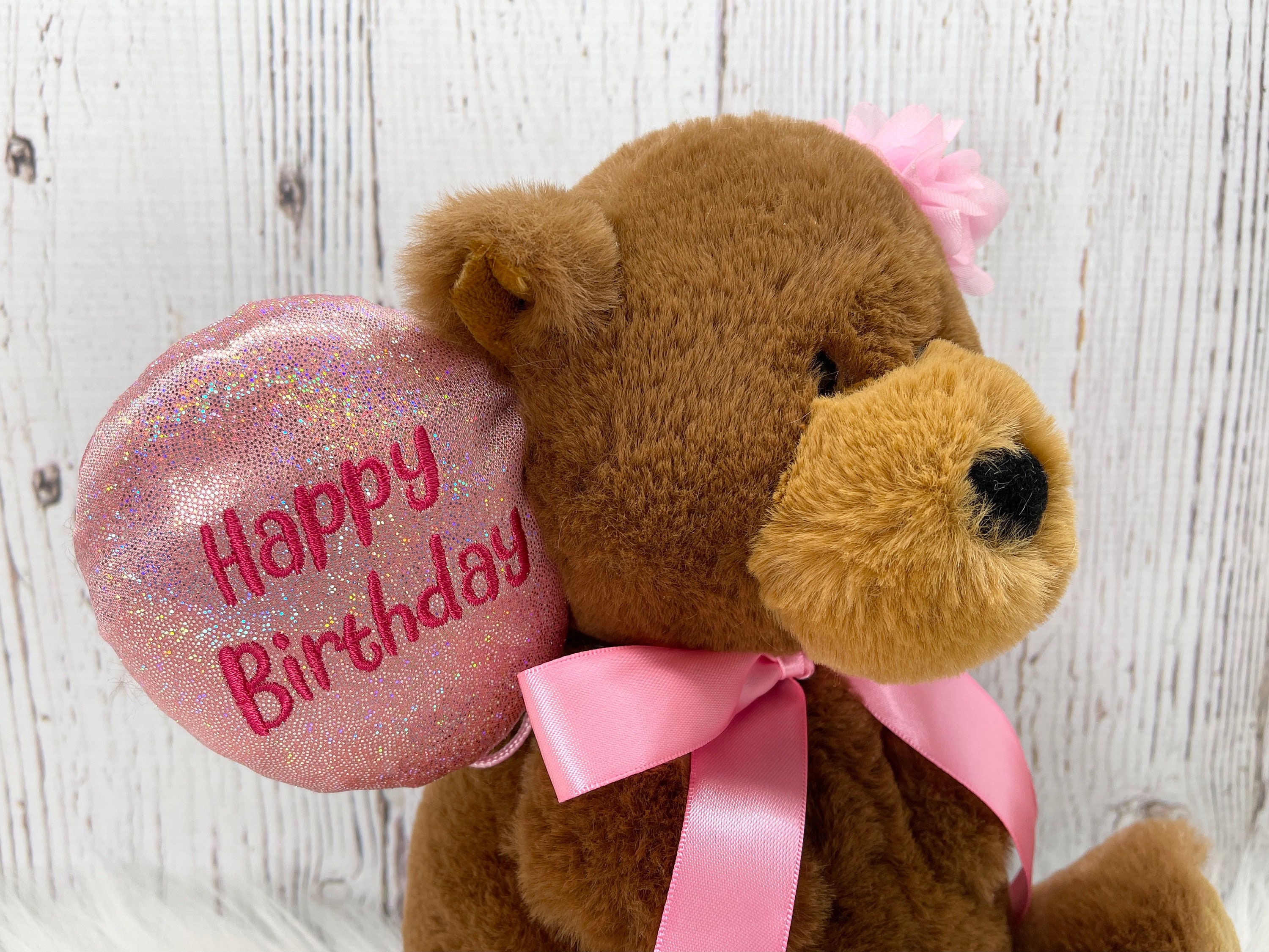 Happy Birthday Teddy Bear Personalized Birthday Bear First | Etsy