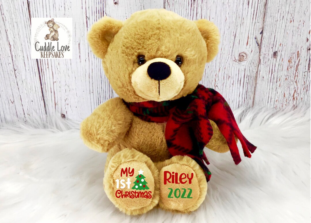 15 My 1st Christmas Teddy Bear Baby's First - Etsy