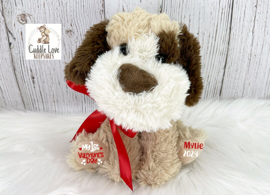 1st Valentine's Day, Baby's First Valentine's Day Puppy Dog, Valentine ...