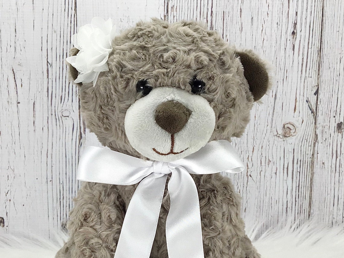 Flower Girl Teddy Bear Stuffed Animal Flower Girl Proposal | Etsy