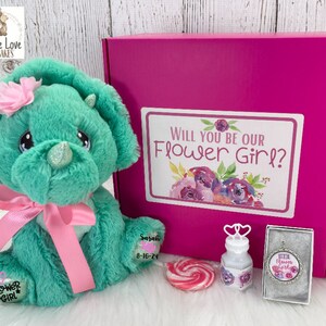 Ring Bearer Triceratops Dinosaur Proposal Box, Flower Girl Proposal ...