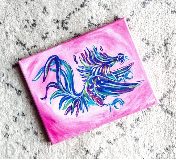 Gamecock Painting on Canvas - Etsy