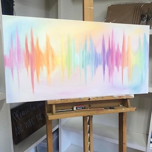 Custom Heartbeat/soundwave Painting. - Etsy