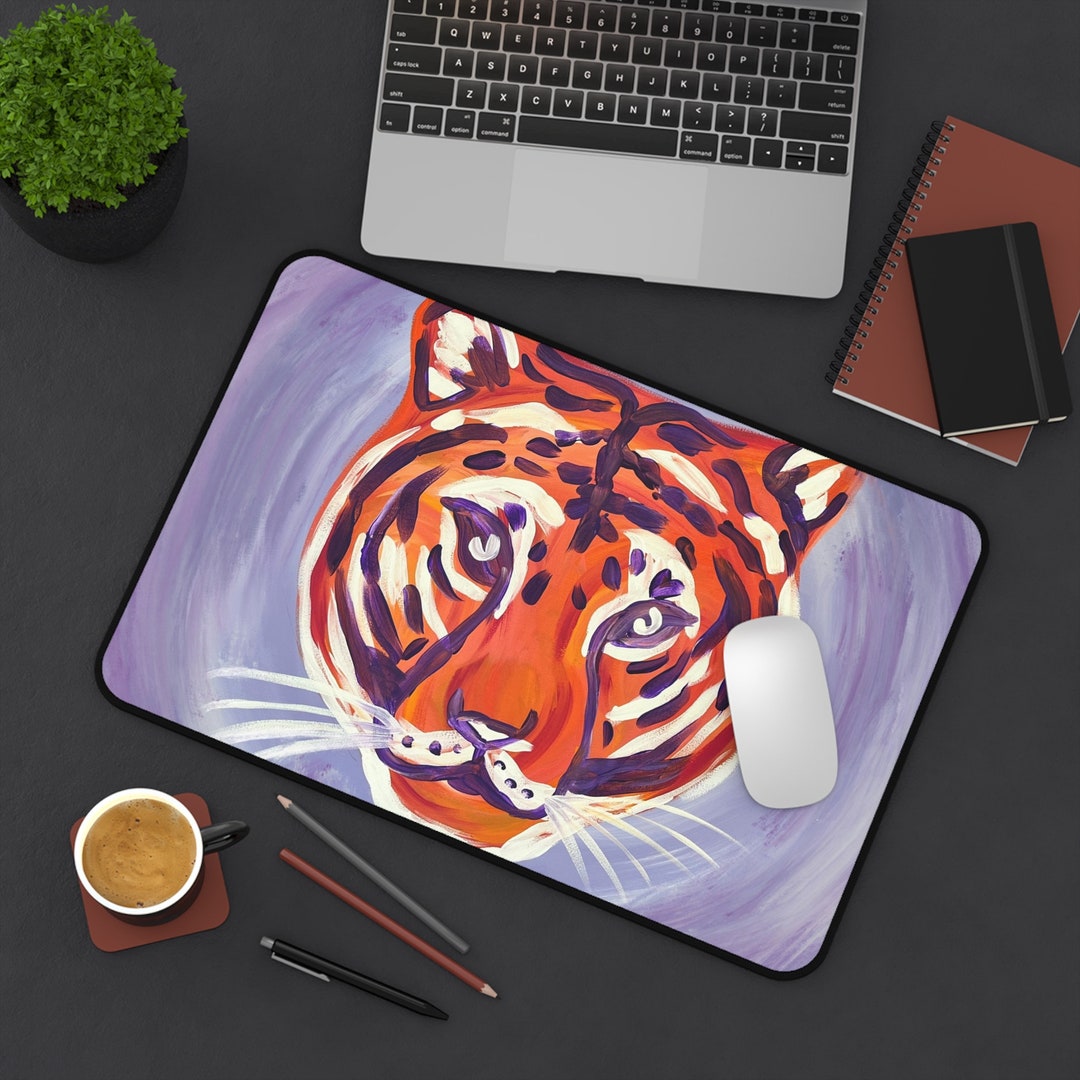 Clemson University Tigers Desk Mat, College Desk Accessory, Dorm Room ...