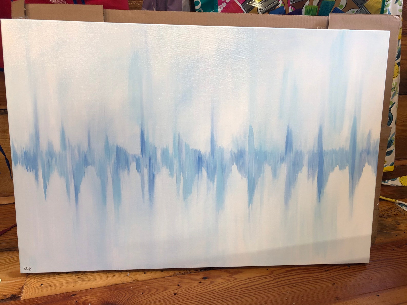 Custom Heartbeat/soundwave Painting. - Etsy
