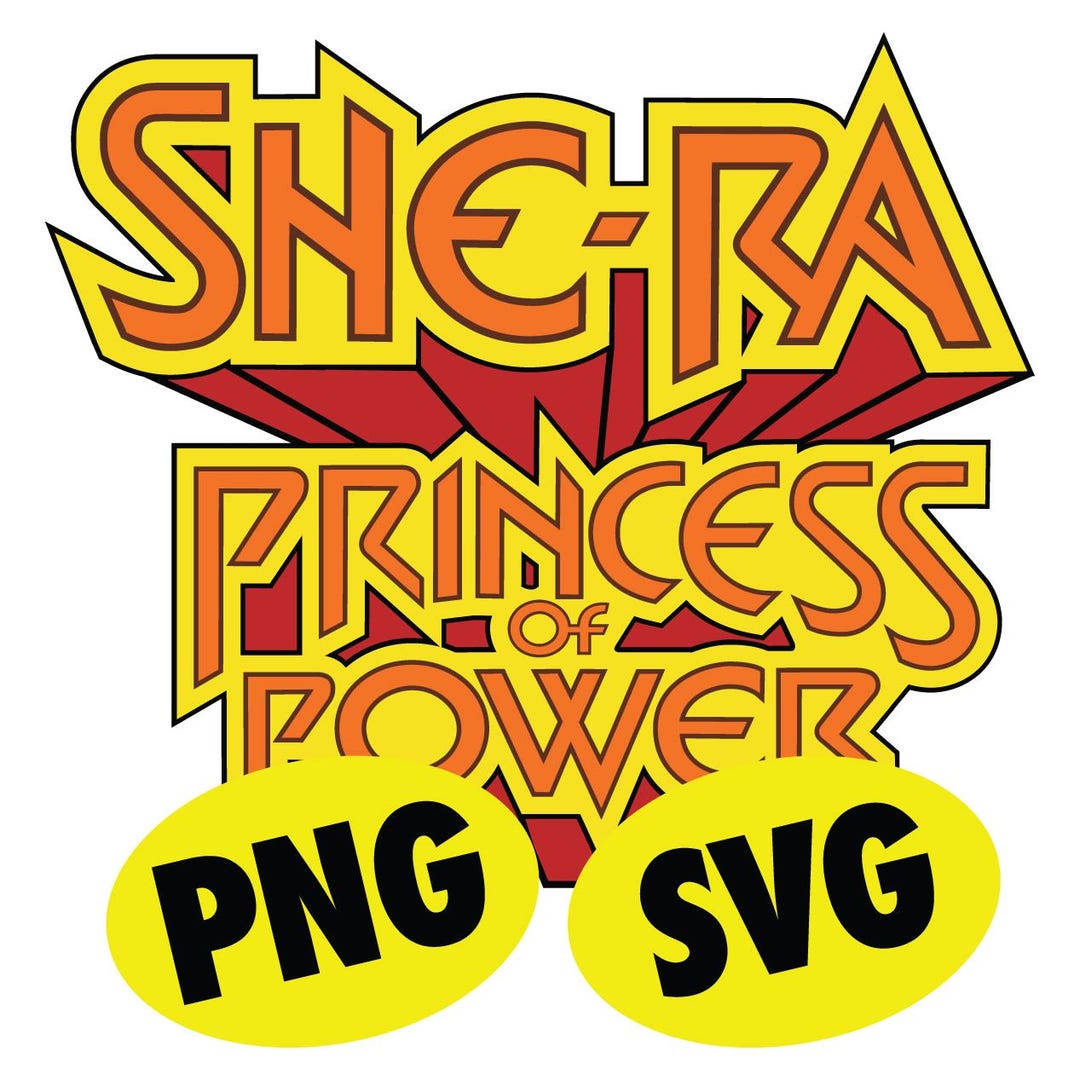 SHE-RA Logo Redrawn for *easy Cut* With Cutting Machines. SVG and Png ...