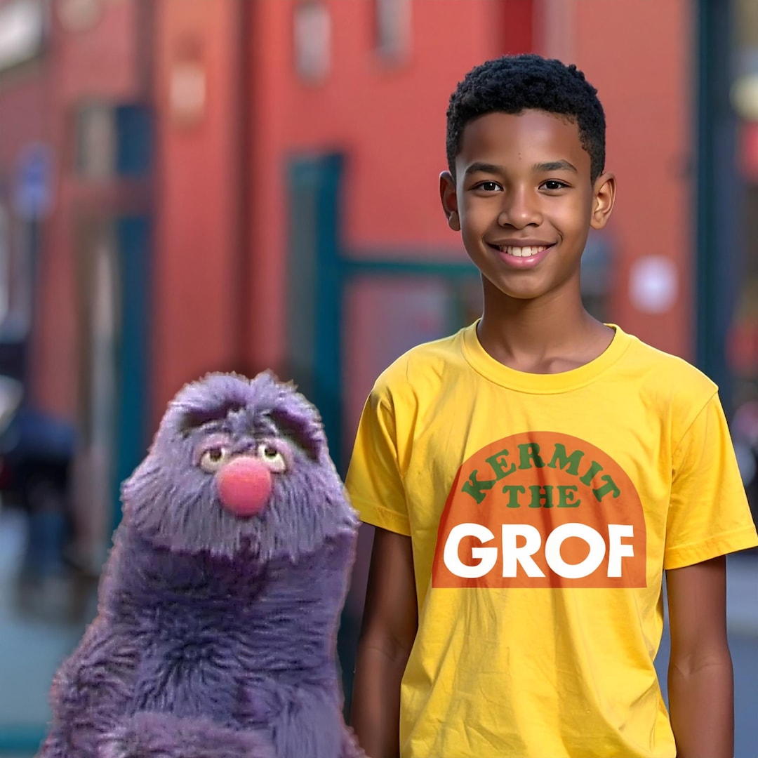 Kermit the GROF T-shirt Design From Classic Sesame Street Wonderful ...