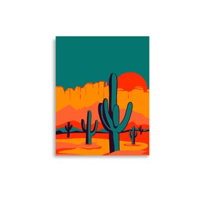 8x10 Saguaro Wall Art - Cactus Decor Tucson Arizona Arizona Gifts ...