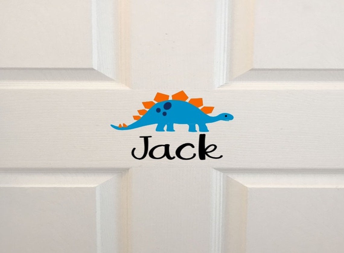 Dinosaur Door Sign Personalized Door Name Dinosaur - Etsy