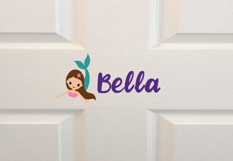 Kids Room Name Decal Wall Decal Personalized Kids Door Sign | Etsy