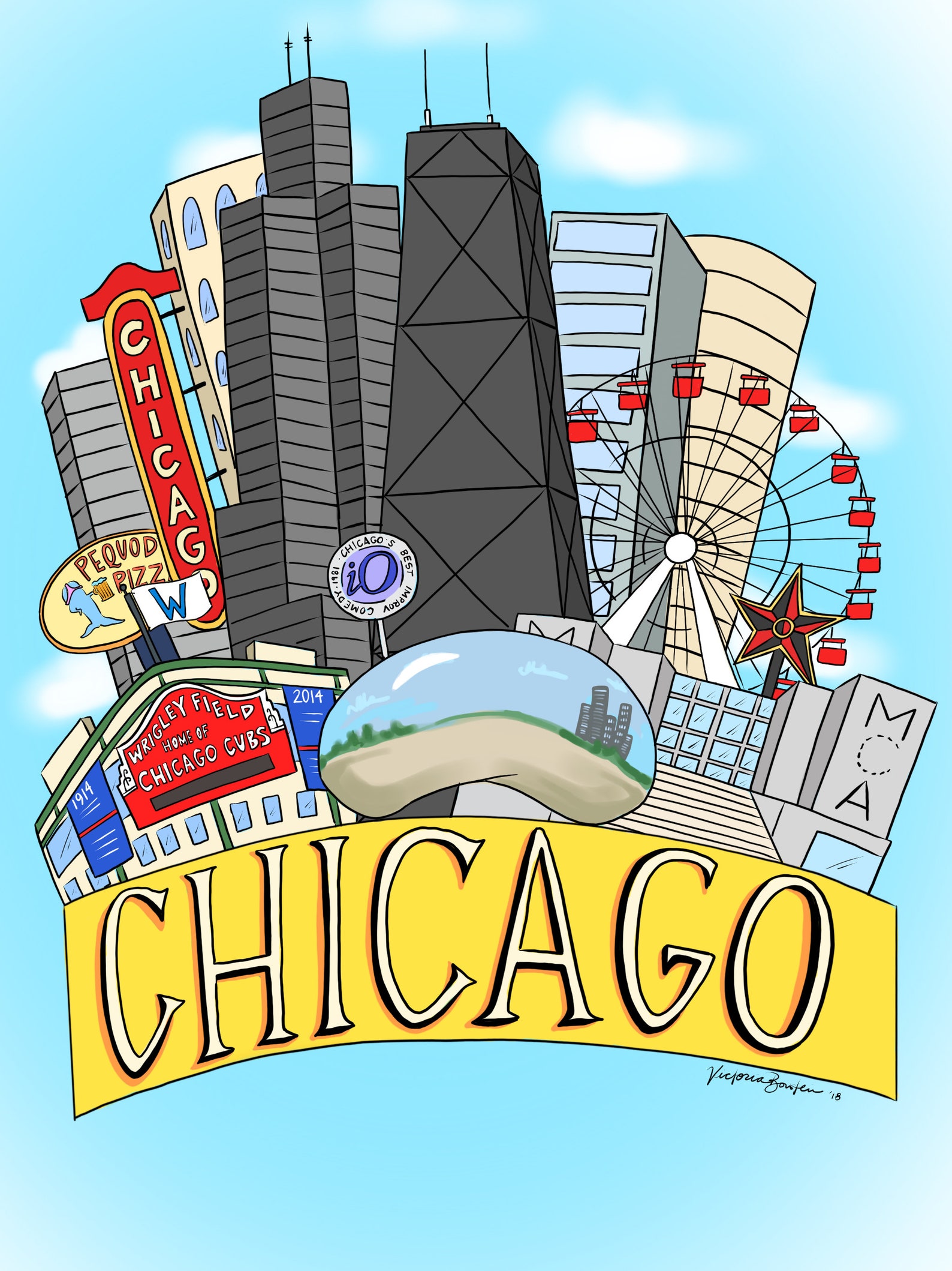 Chicago Print - Etsy