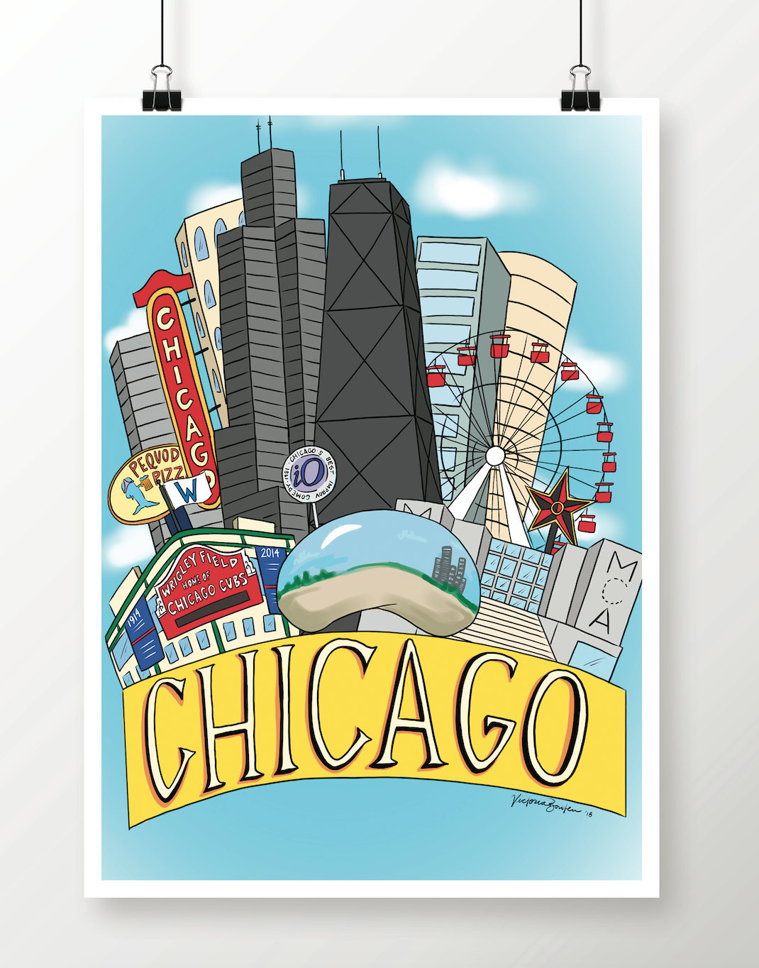 Chicago Print - Etsy