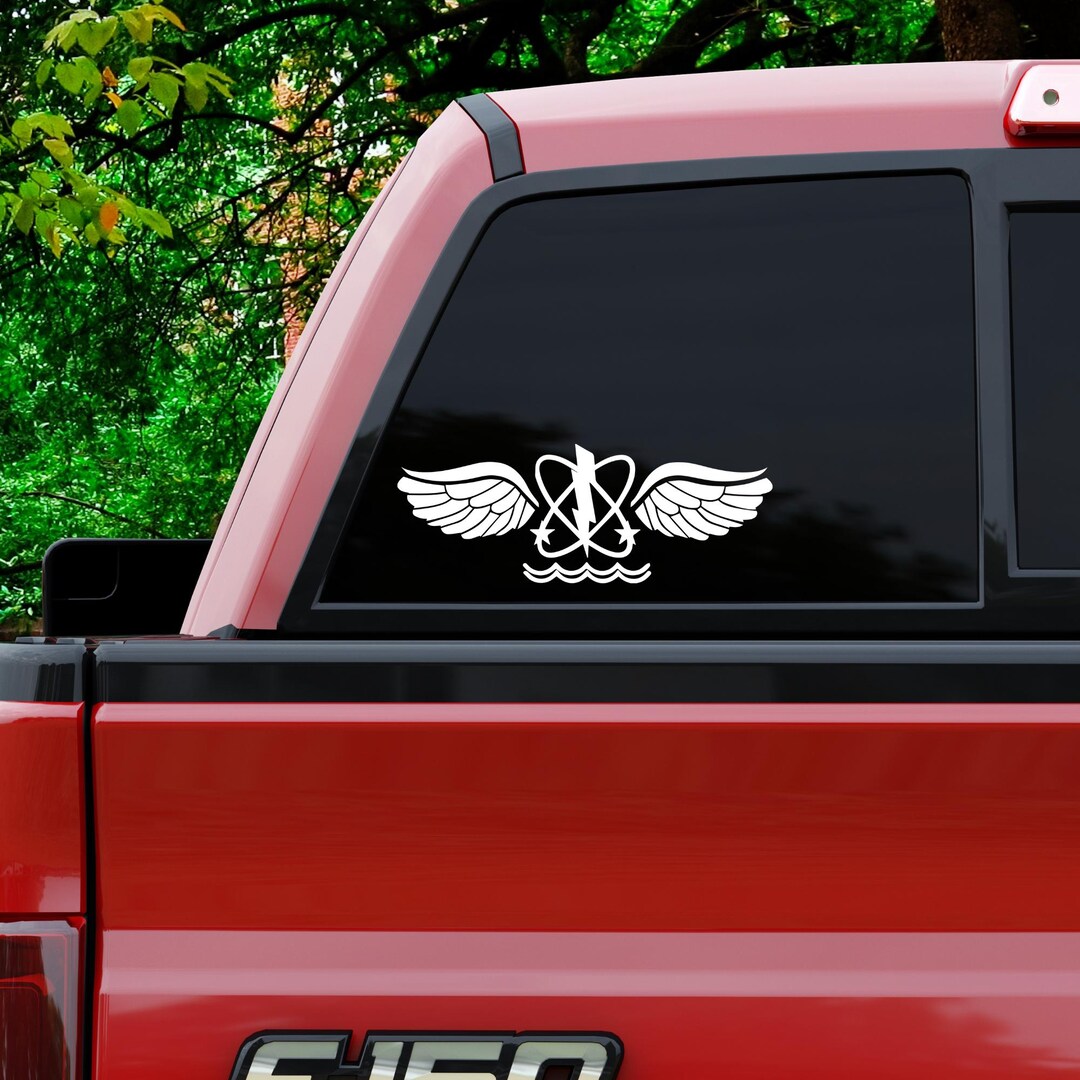 Naval Aircrewman Vinyl Decal | US Navy AW Rate Aviation Sticker - Etsy