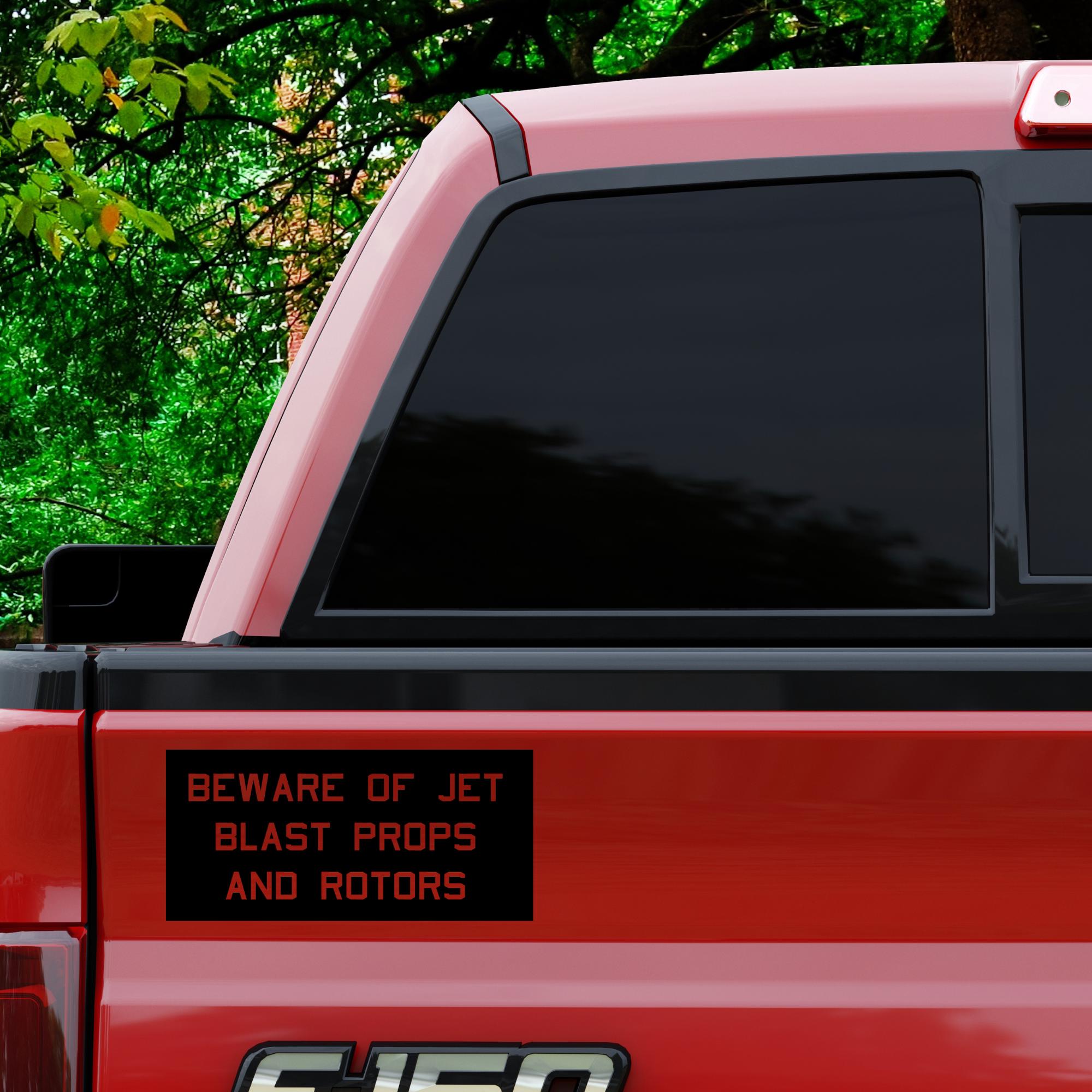 Beware of Jet Blast Decal | Aircraft Carrier Flight Deck Vinyl Sticker ...