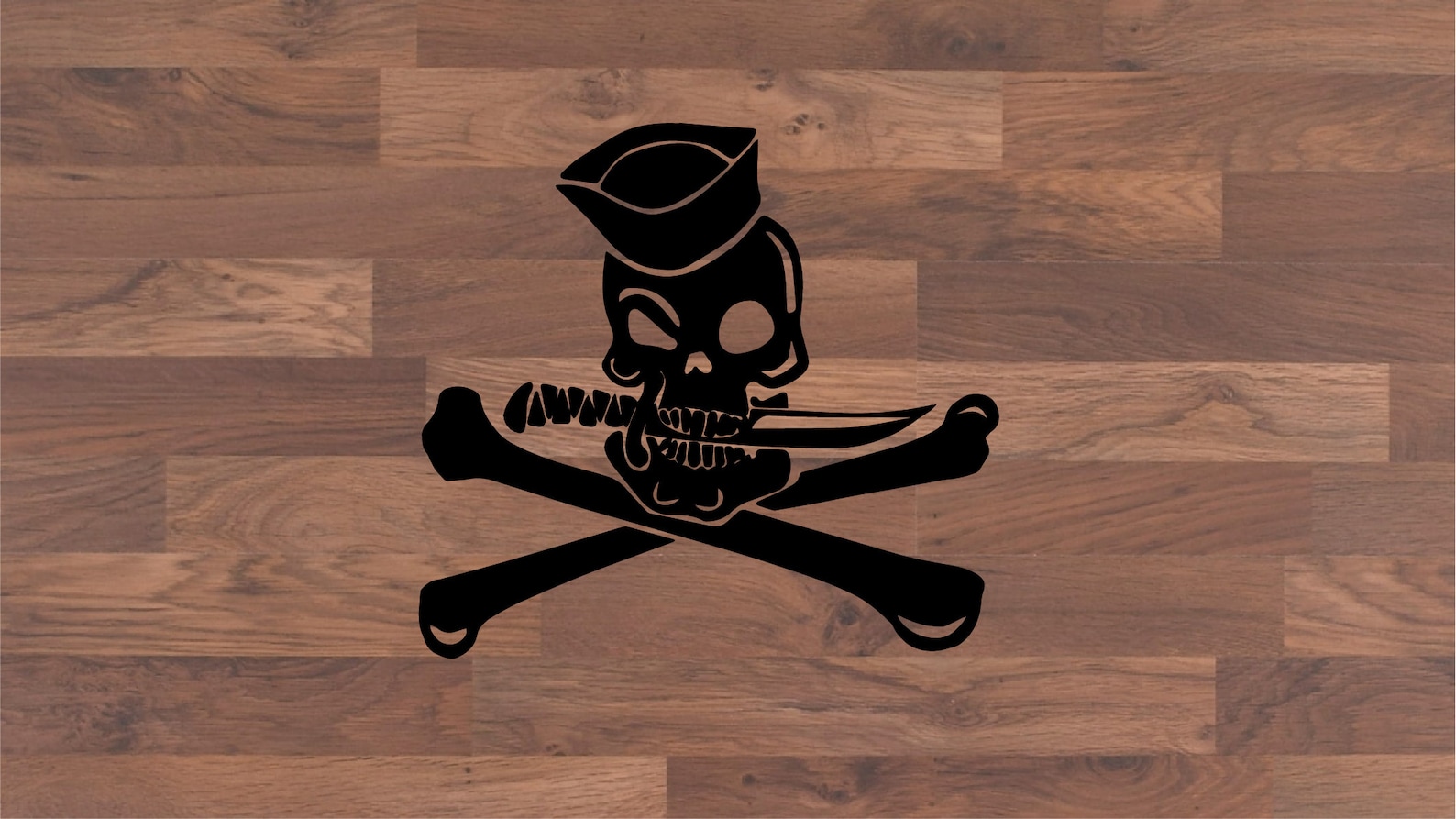 Sailor Skull & Crossbones Jolly Roger navy sticker navy | Etsy