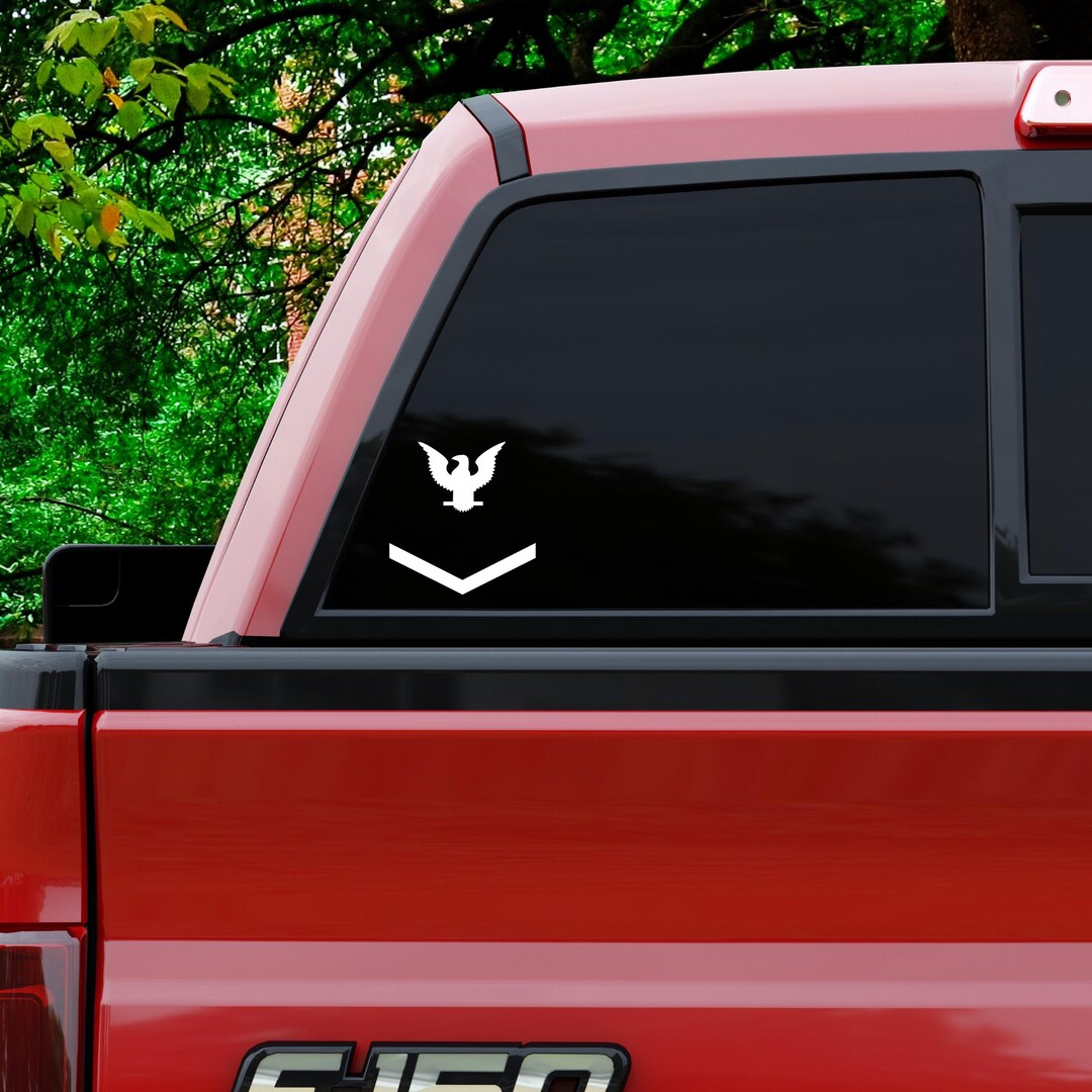 Navy Petty Officer 3rd Class Vinyl Decal | PO3 Crow Rank Sticker - Etsy