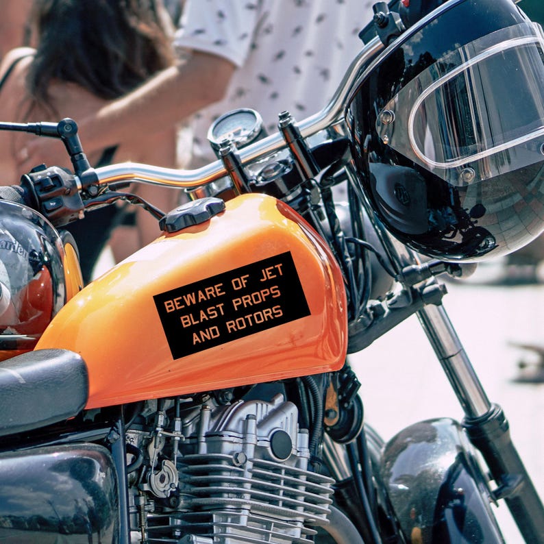 Beware of Jet Blast Decal | Aircraft Carrier Flight Deck Vinyl Sticker ...