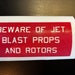 Beware of Jet Blast Props and Rotors, Navy Sticker, Navy Decal, Navy ...