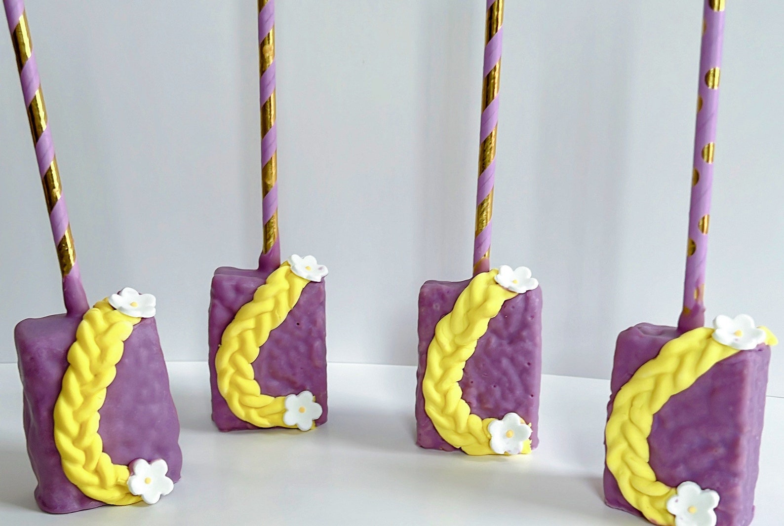 Tangled Chocolate Rice Krispies Treats / Rapunzel/ - Etsy