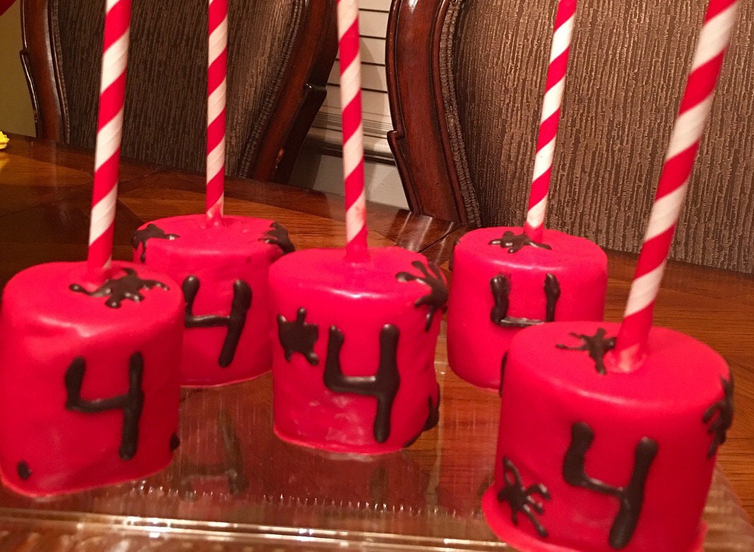 Spiderman/super Hero Chocolate Covered Marshmallow Pops/ Birthday ...