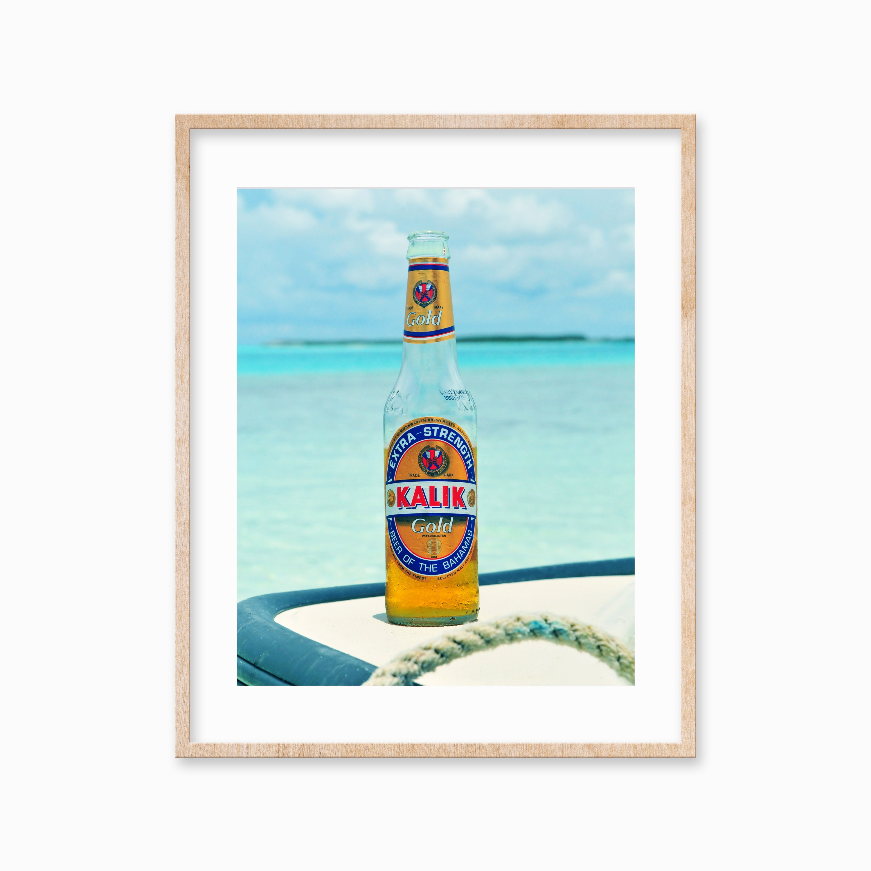 Kalik Beer Wall Art Print, Printable Digital Download, Blue Ocean Water ...