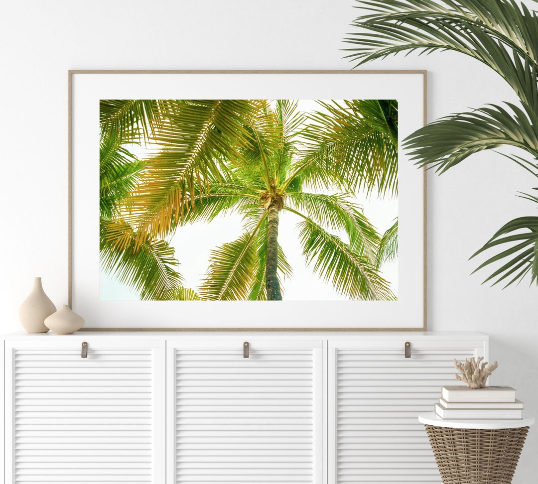 Palm Tree Print Printable Wall Art Tropical Plants Palm Tree Printable ...