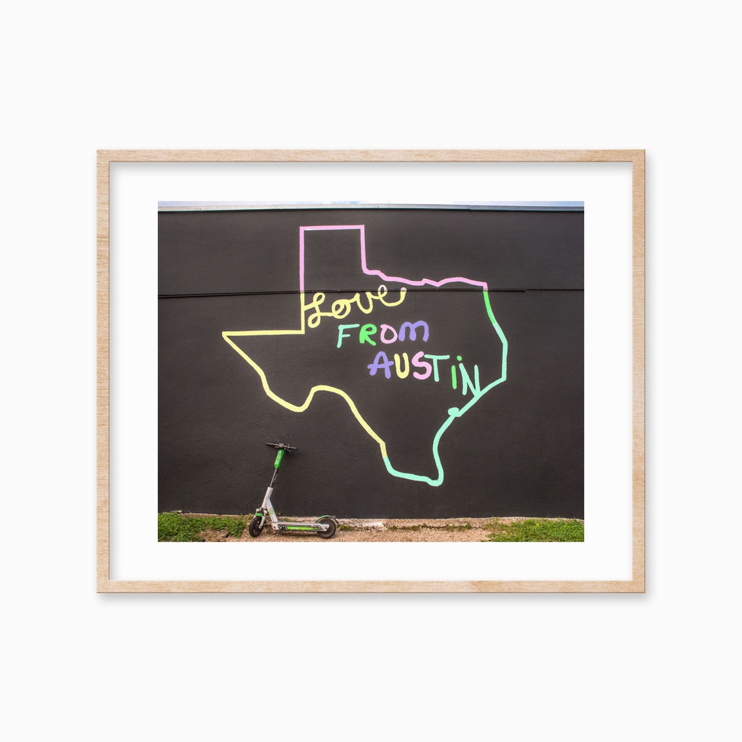 Love From Austin Mural Print: SOCO Texas Photography (digital Download ...