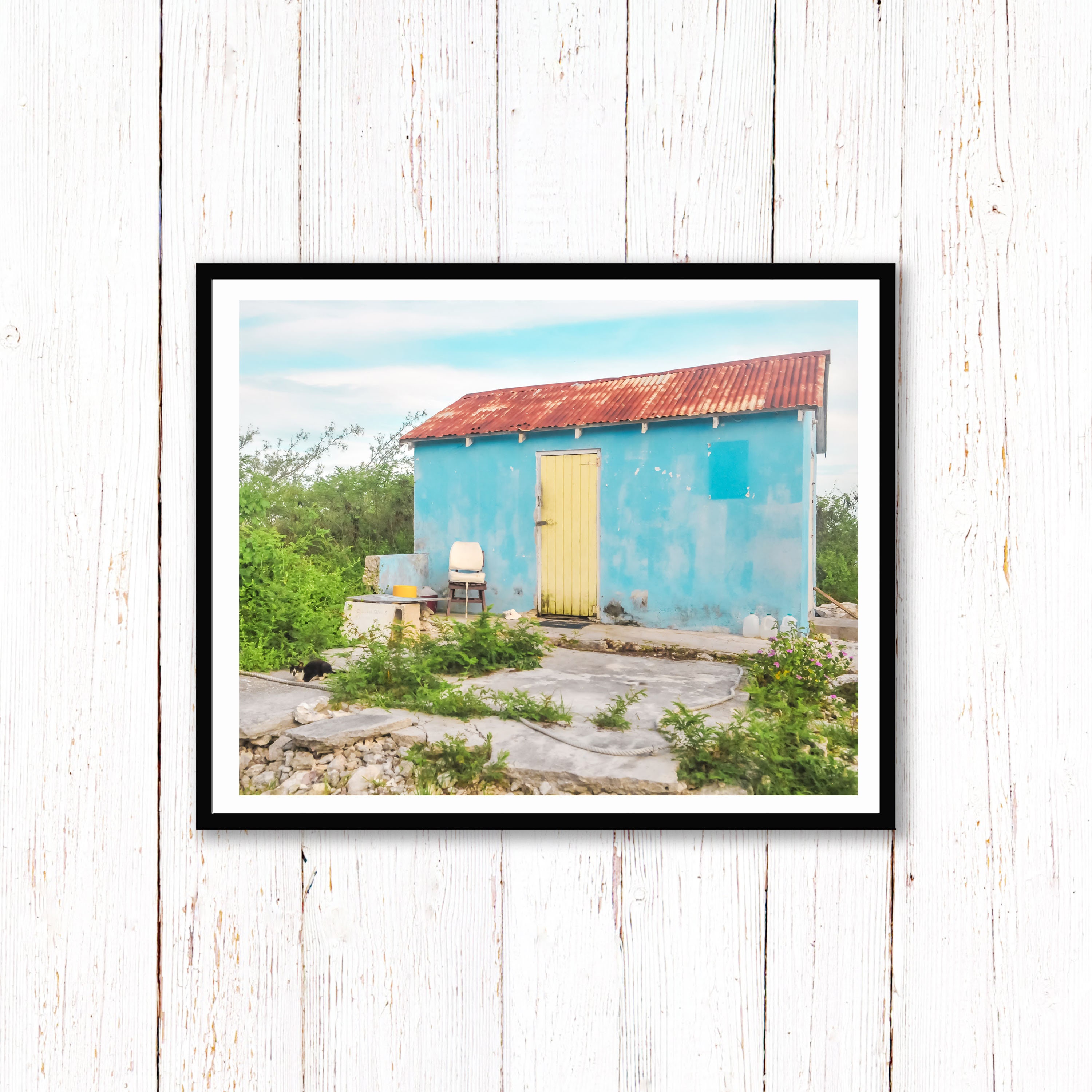 Island Shack Foto, Bahamian Cottage, digitaler Download, druckbare Wand ...