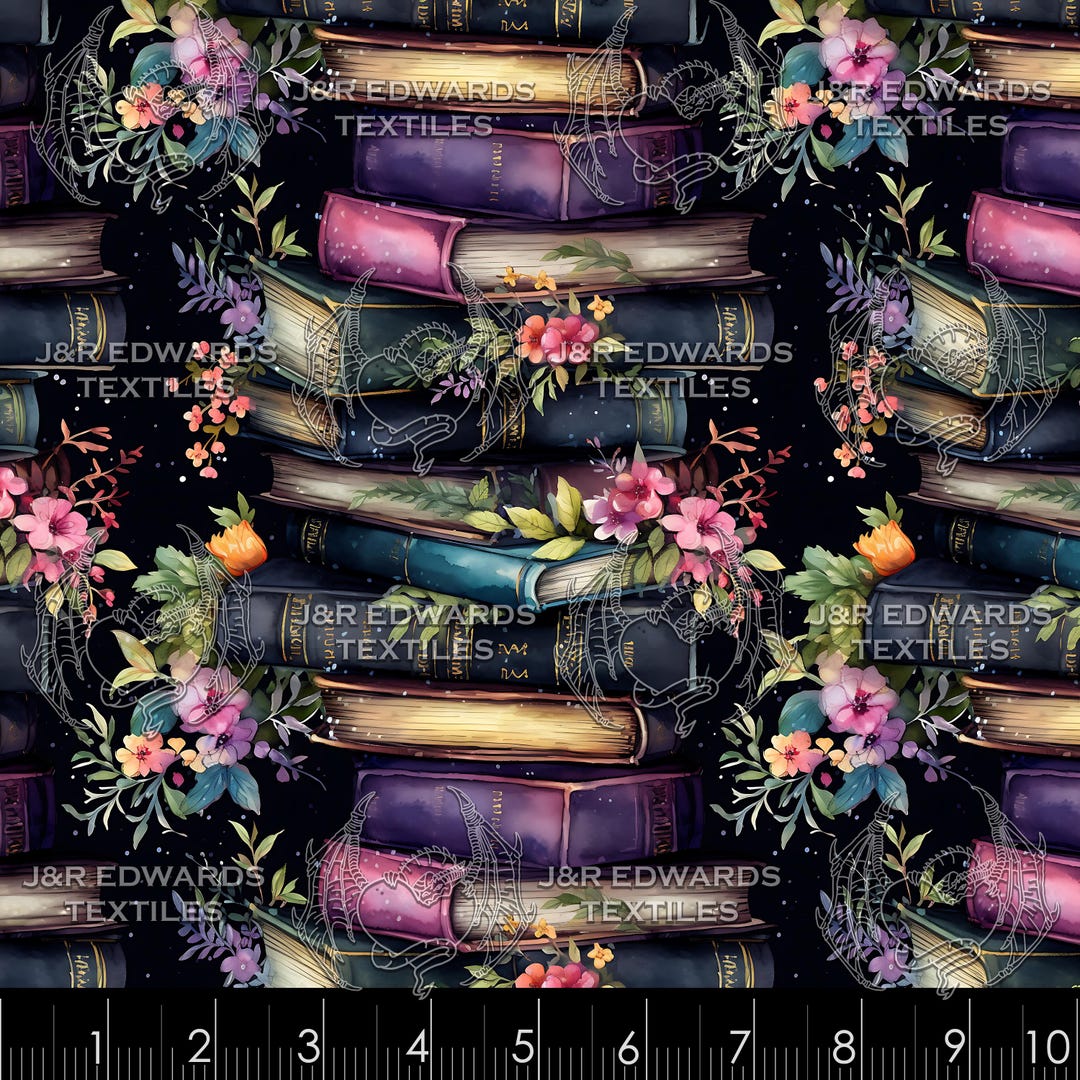 Custom Book Garden Fabric - Etsy