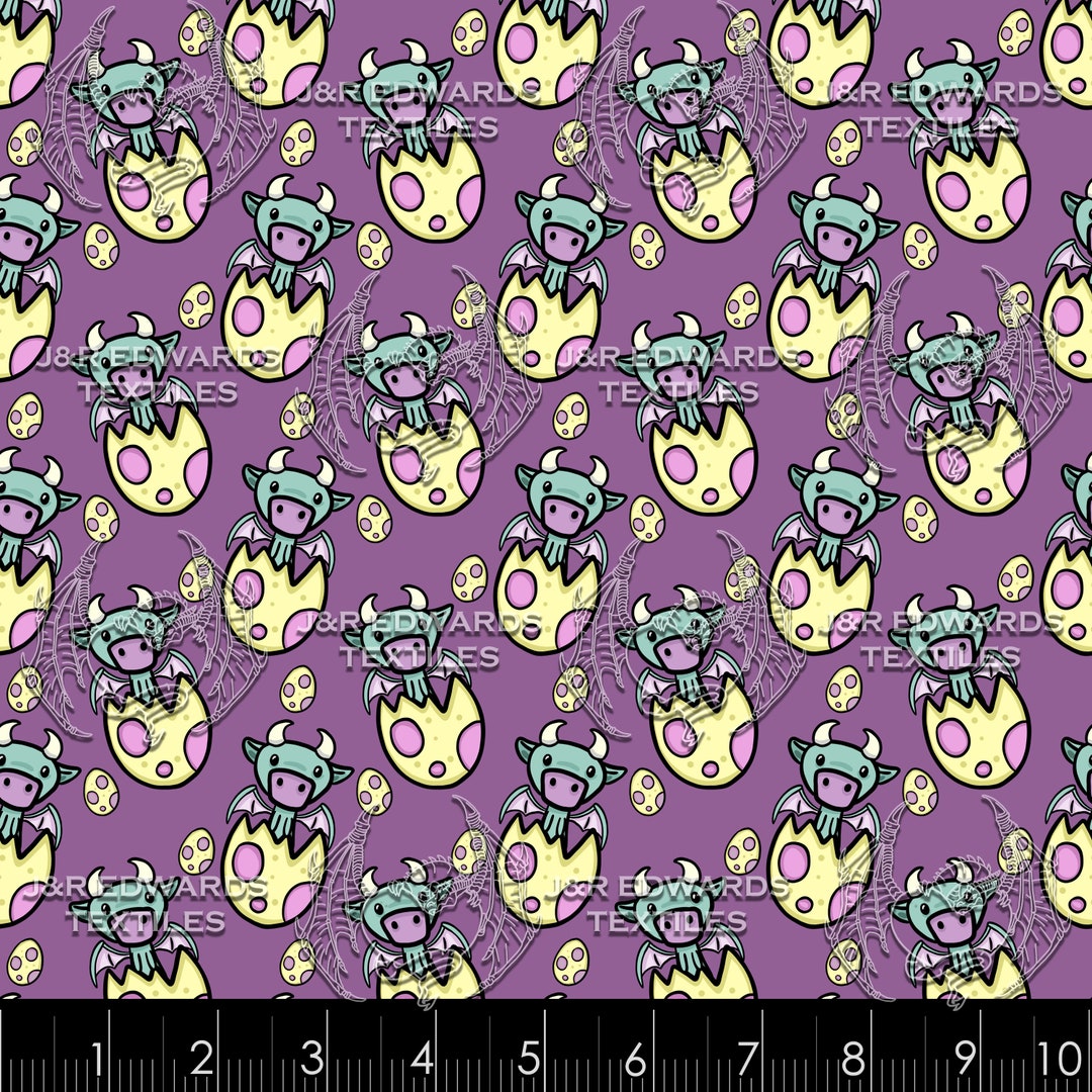 Custom Dragon Eggs Purple Fabric - Etsy