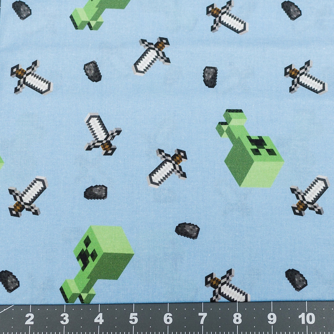 Minecraft Mob Creeper Fabric - Etsy