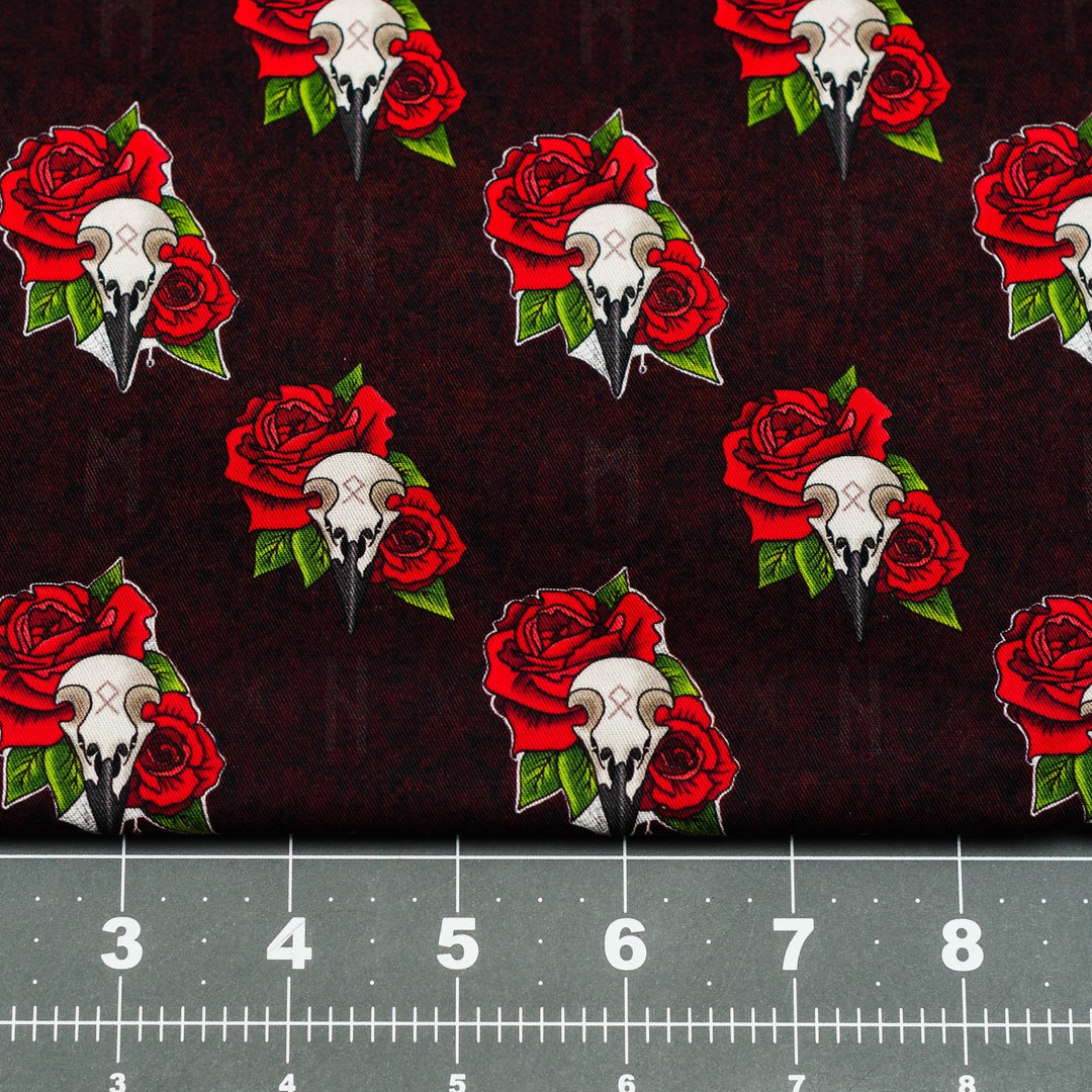 Custom Rosey Crow Fabric - Etsy