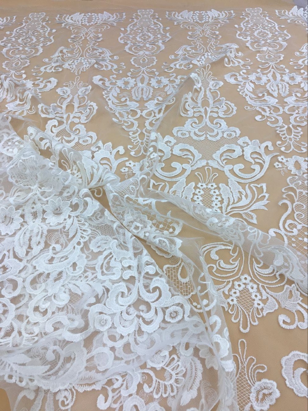 Flower Lace Fabric Wedding Dress Lace Fabric Bridal Lace | Etsy