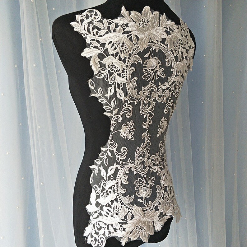 Wedding lace applique bridal lace applique for wedding gown | Etsy