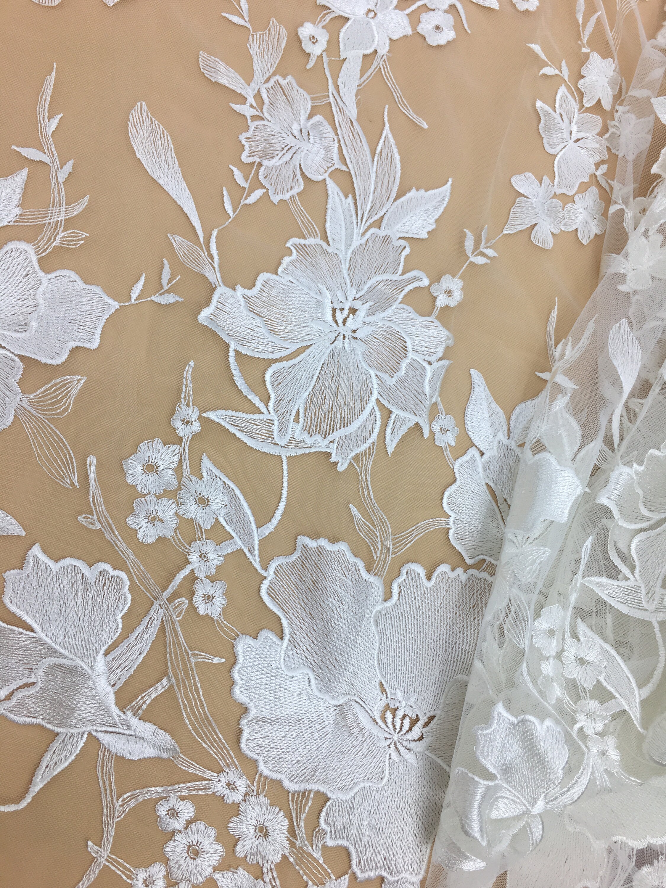 New Arrival Fashion Flower Lace Fabric Elegent Bridal Lace | Etsy