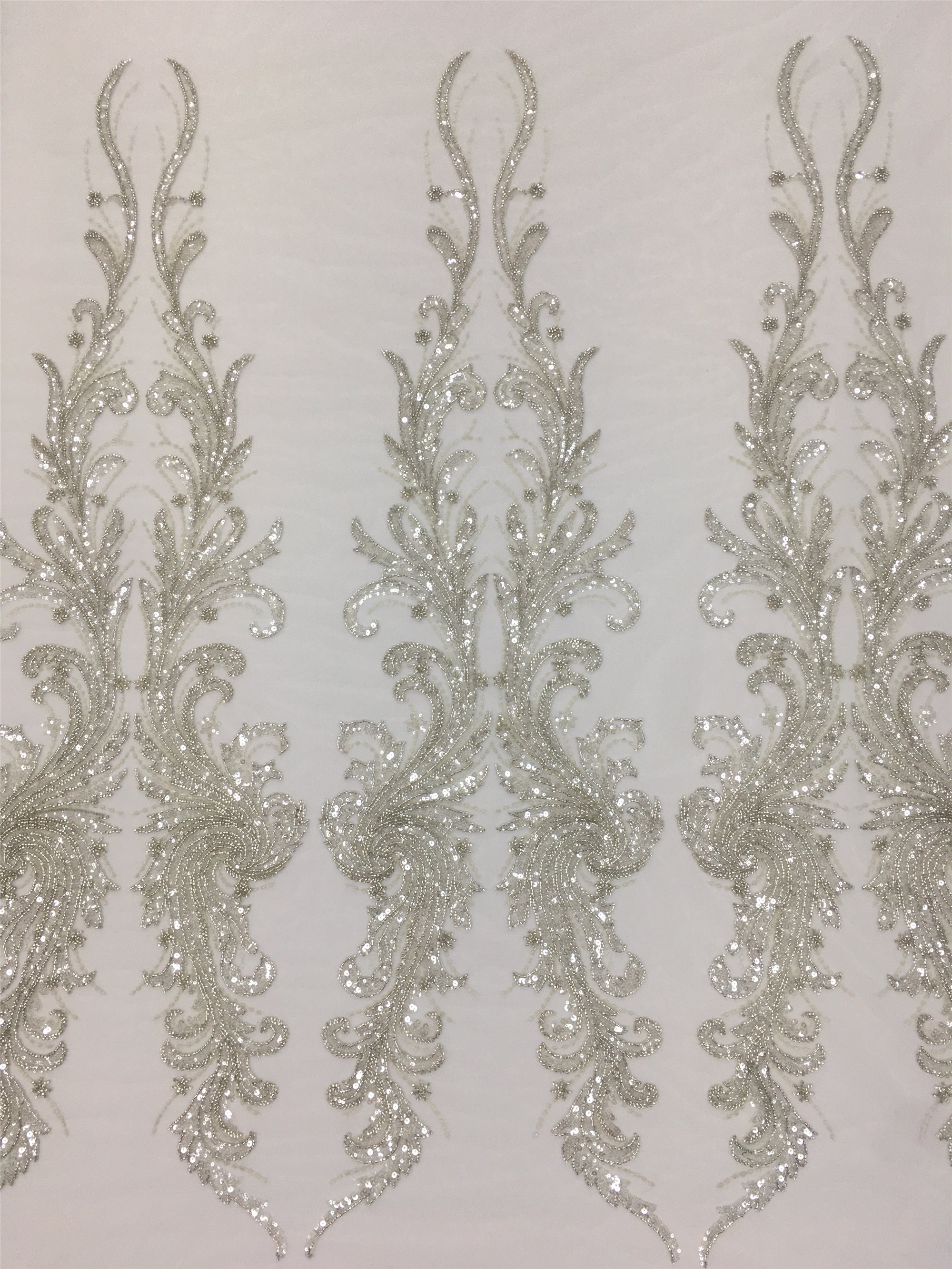 NEW collection beading lace fabric 51'' width fashion | Etsy