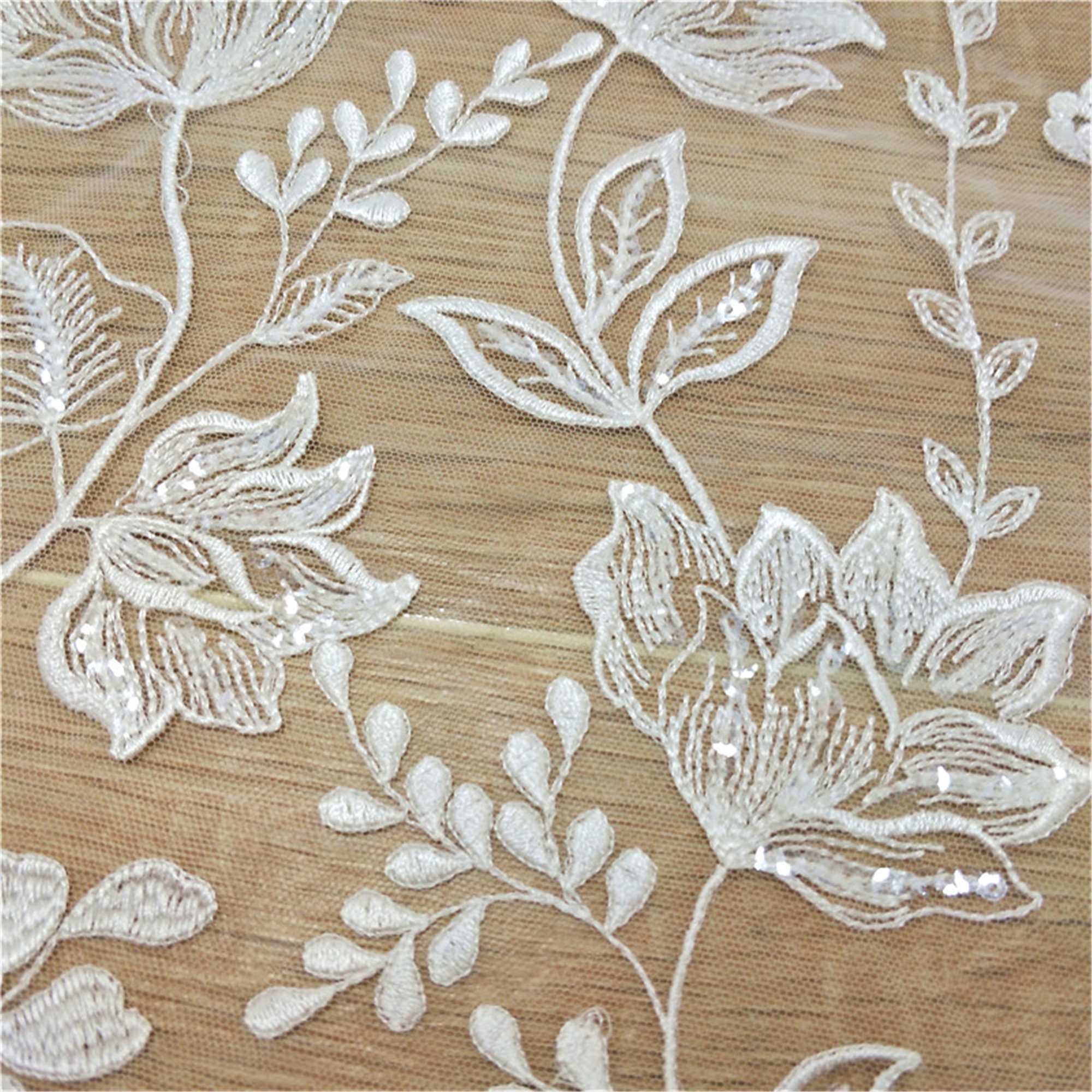 Embroidery Lace Fabric Elegant Bridal Lace Fabric Tulle | Etsy