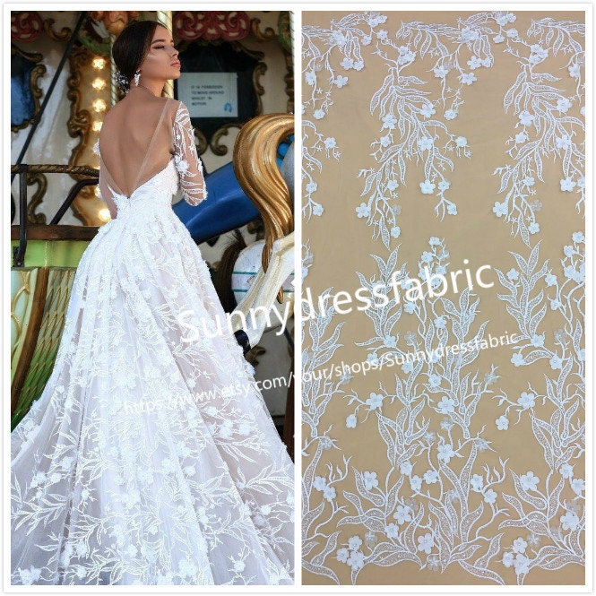 Fashion Wedding Lace Fabric Bridal Lace Fabric 51'' | Etsy