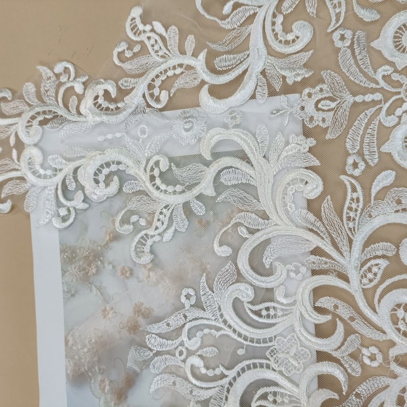 By Yard Alencon Lace Trim Floral Alencon Lace Heavy - Etsy