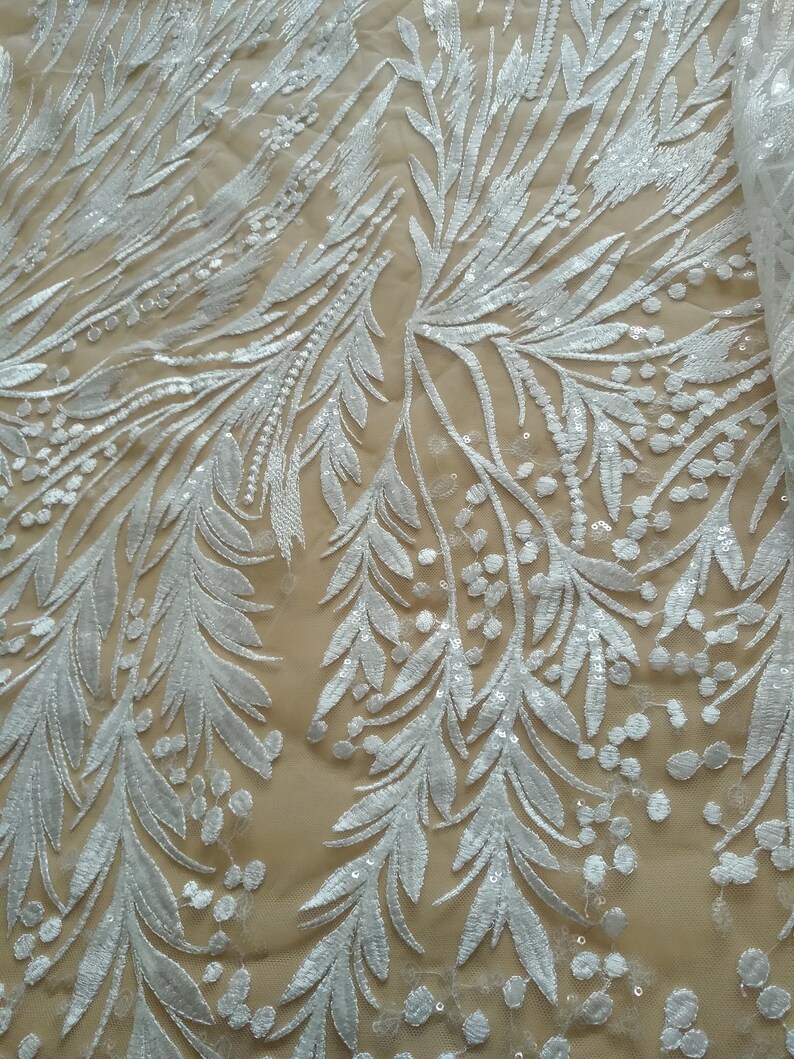 Flower Lace Fabric Wedding Dress Lace Fabric Bridal Lace | Etsy