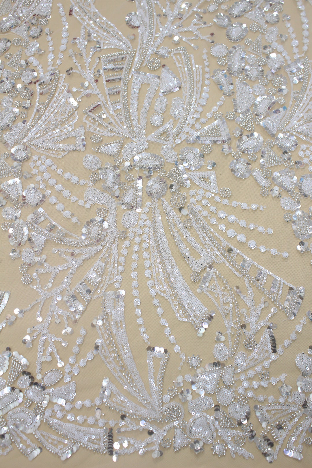 Newarrivalheavy Beaded Fabric,wedding Dress Fabric With Pearl, Tulle ...