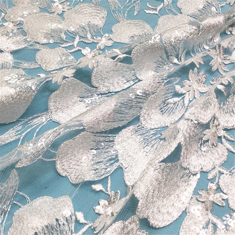 Flower Lace Fabric Wedding Dress Lace Fabric Bridal Lace - Etsy