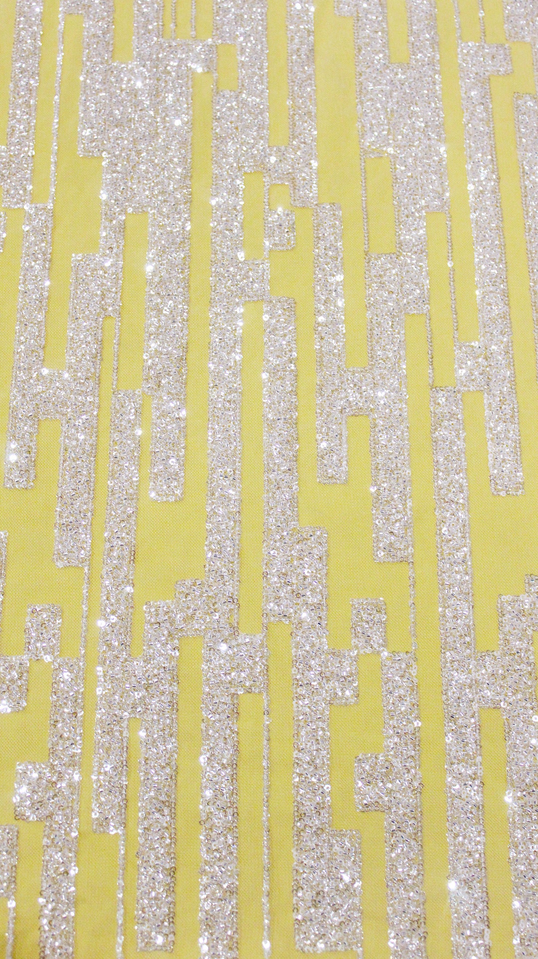 Handmade Beaded Lace Fabric: Couture Wedding Dress Material - Etsy