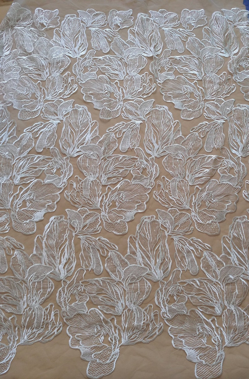 Flower Lace Fabric Wedding Dress Lace Fabric Bridal Lace - Etsy
