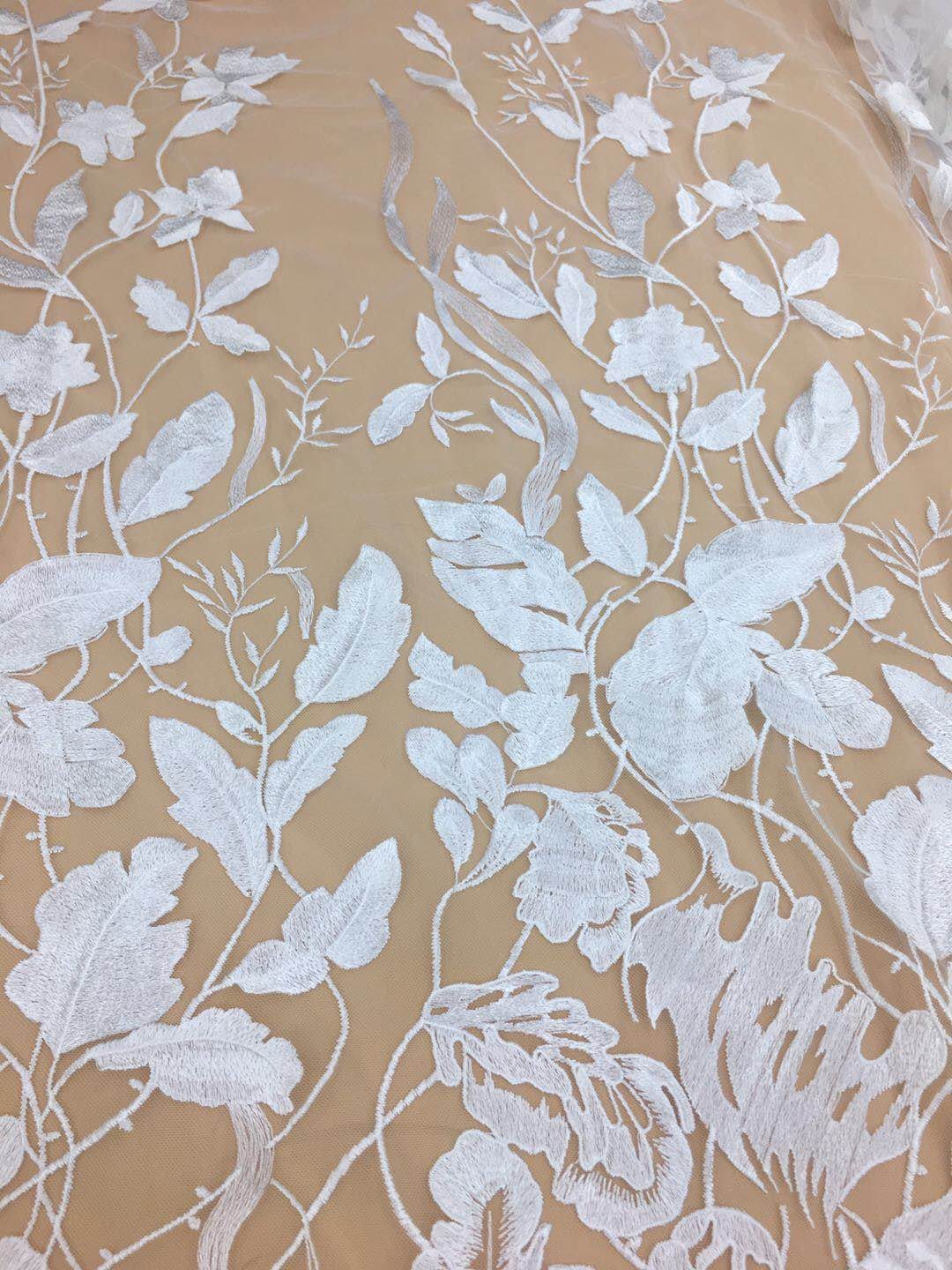 Exquisite Bridal Lace Fabric by Yard Wedding Dress Lace Fabric - Etsy