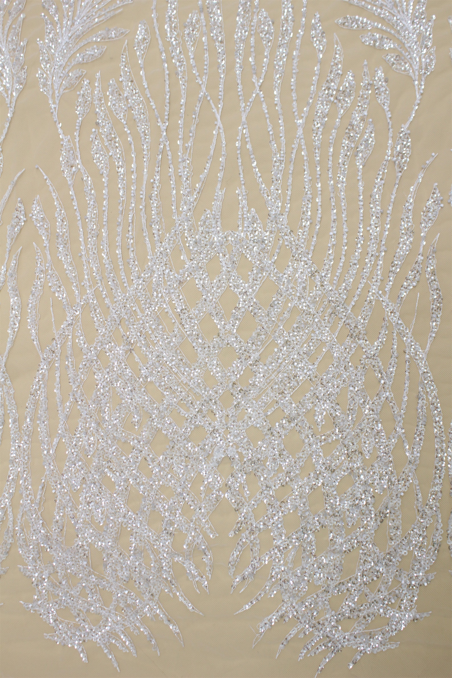 Heavy Beaded Fabric Wedding Dress Fabric Tulle Embroidery - Etsy